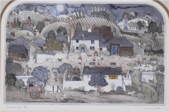 Graham Clarke | coloured etching | MutualArt