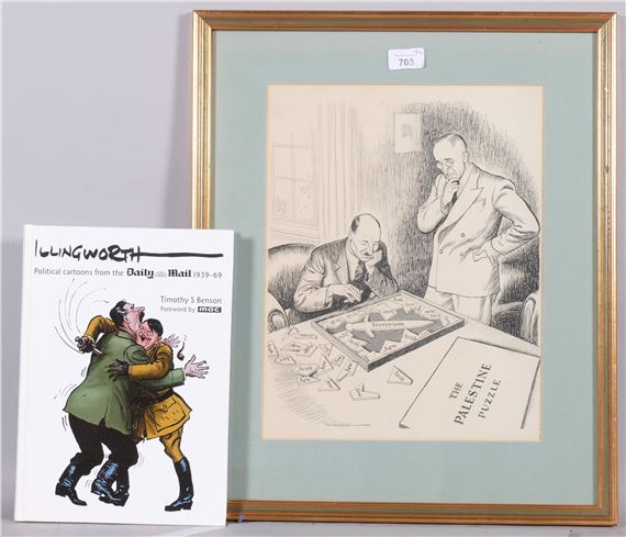 Leslie Gilbert Illingworth | original pen and ink political cartoon ...