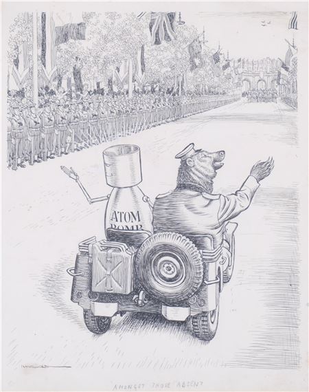 Leslie Gilbert Illingworth | original pen and ink political cartoon ...