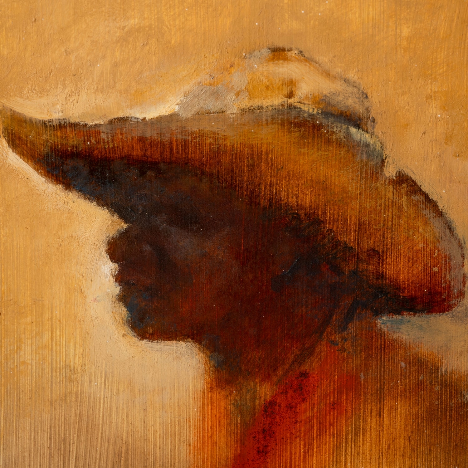 W.R. Lyons | Untitled (Man with Hat in Profile) | MutualArt