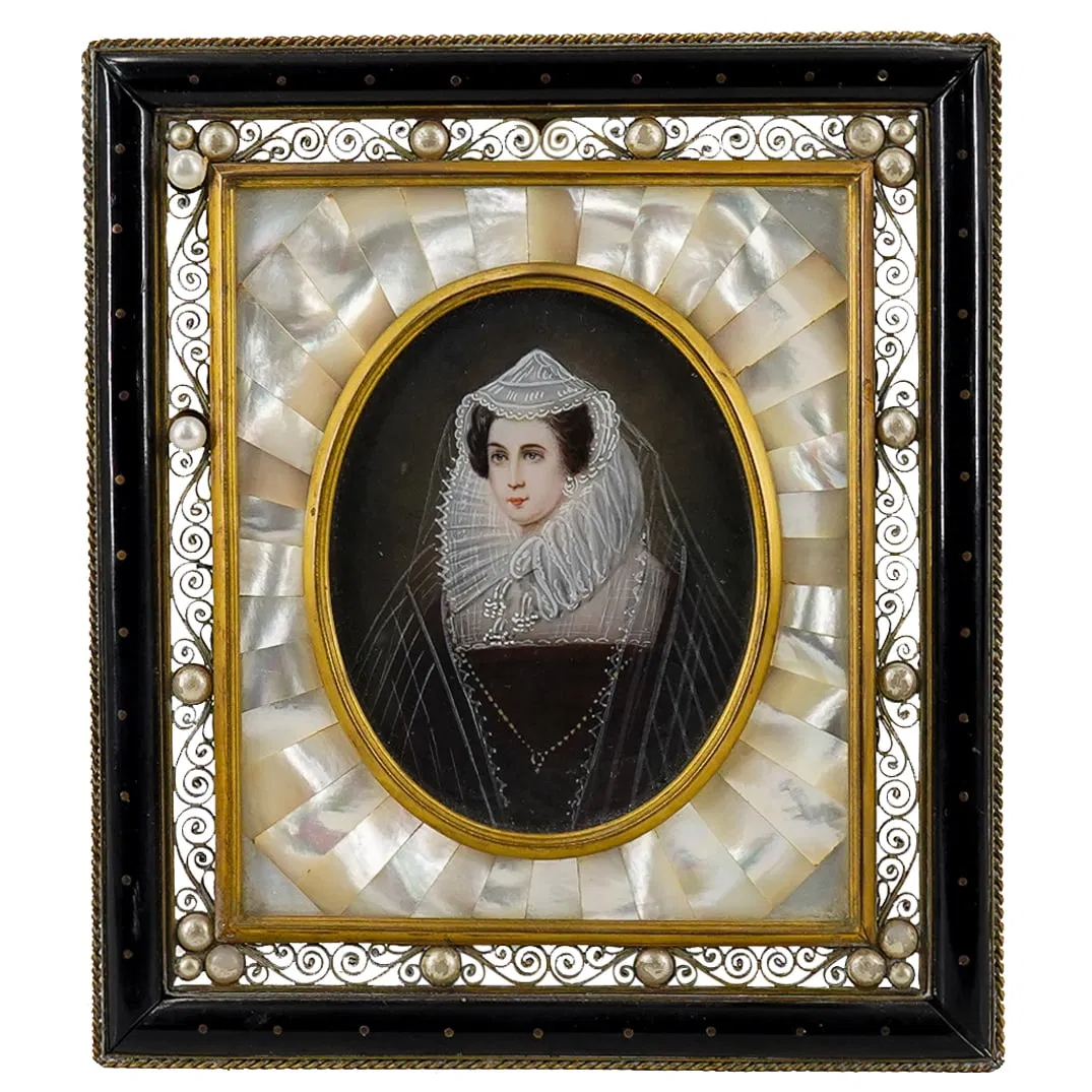 French School, 19th Century | Ature portrait of Mary Stuart, Queen of ...