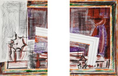 Michael Hurson | Composition (diptych) (1984) | MutualArt