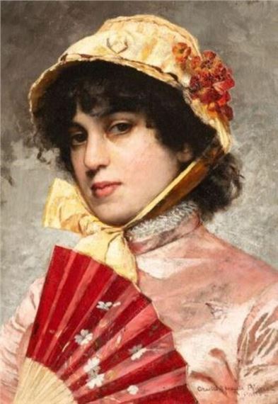 Charles Sprague Pearce | Portrait of a Woman, Charles Sprague Pearce ...