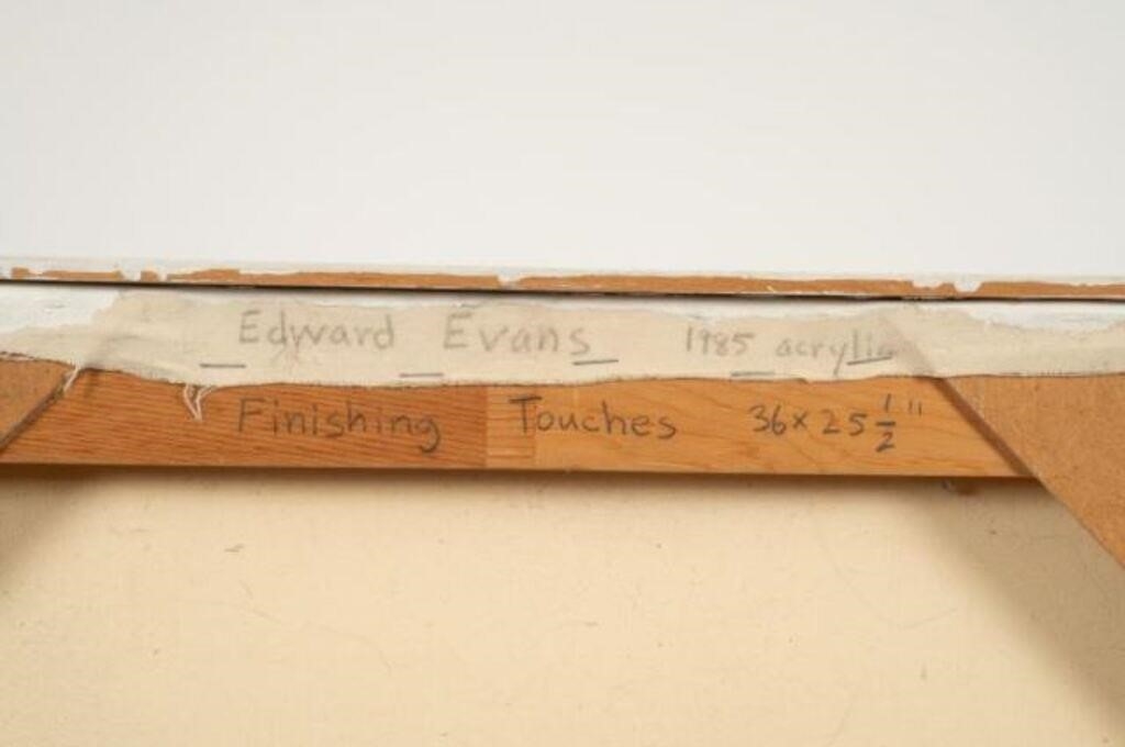 Edward Evans | Finishing Touches, Painting by Edward Evans | MutualArt