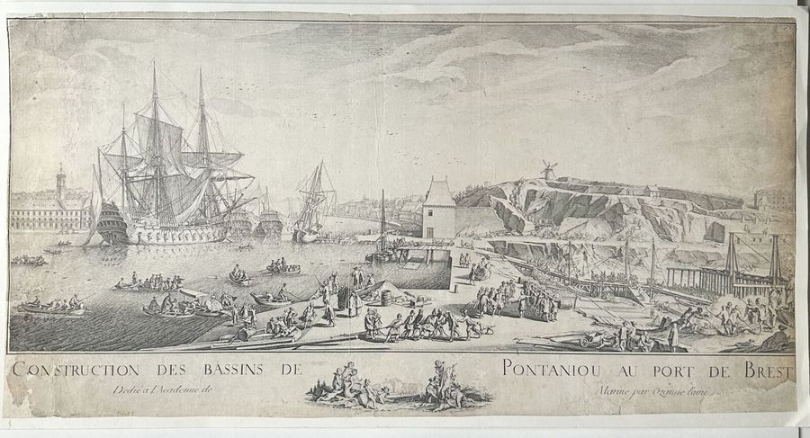 Nicolas-Marie Ozanne | Construction des bassins de Pontaniou au port de ...