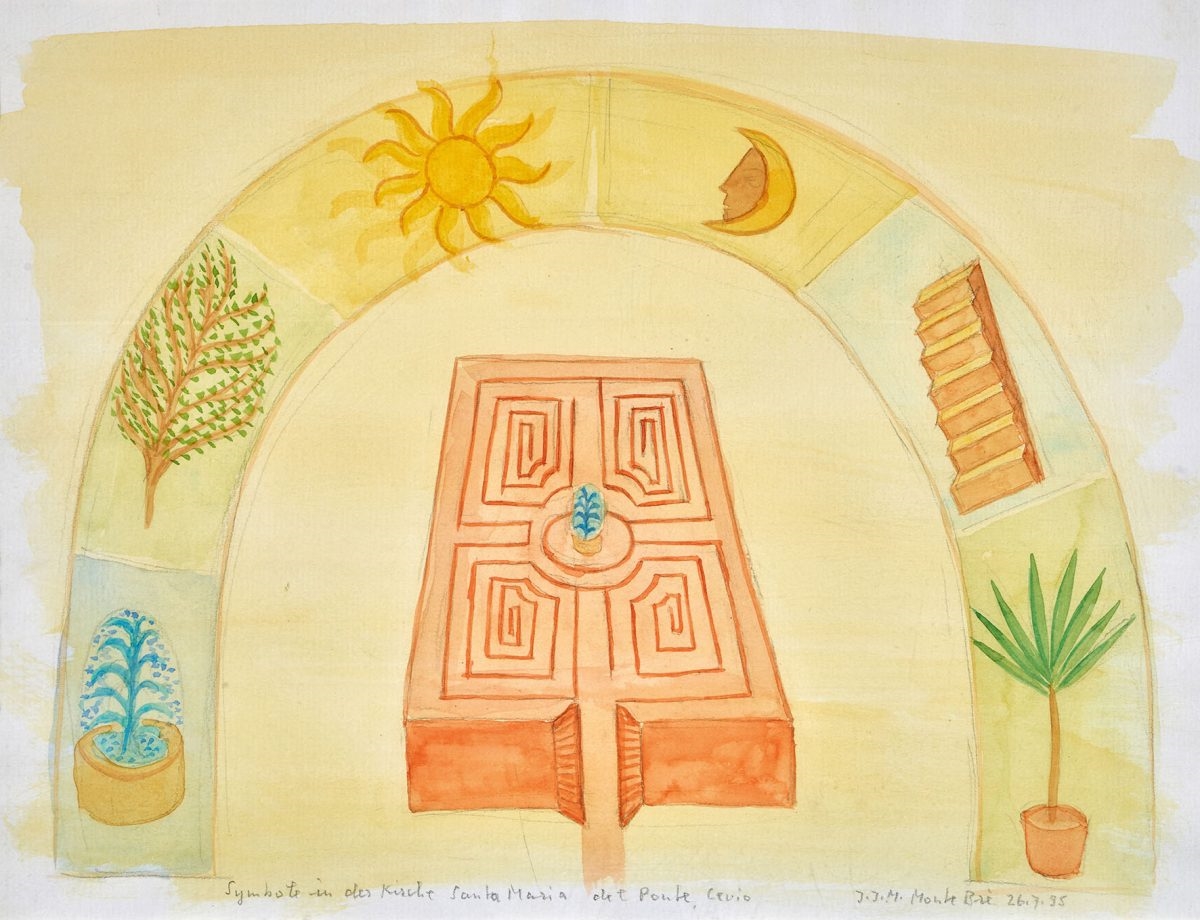 Irma Ineichen | Symbole in der Kirche Santa Maria del Ponte, Cevio (1995) | MutualArt