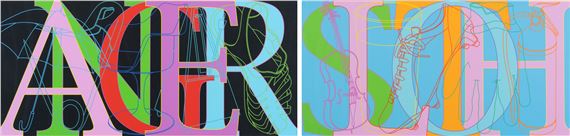 Michael Craig-Martin | Anger/Sloth (2008) | MutualArt