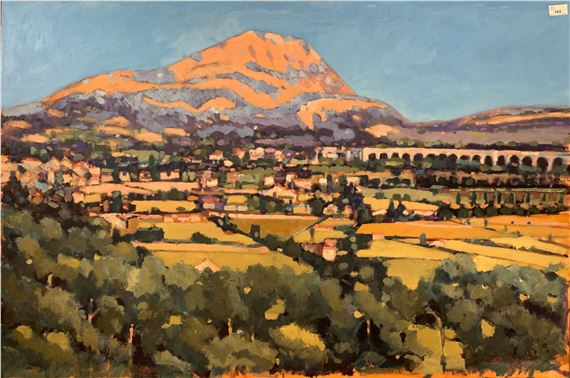 Anthony Stocker | insribed on verso ' Mont Sainte Victoire - A Homage ...