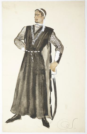 Oto Skulme | Sketch of the costume for the show | MutualArt