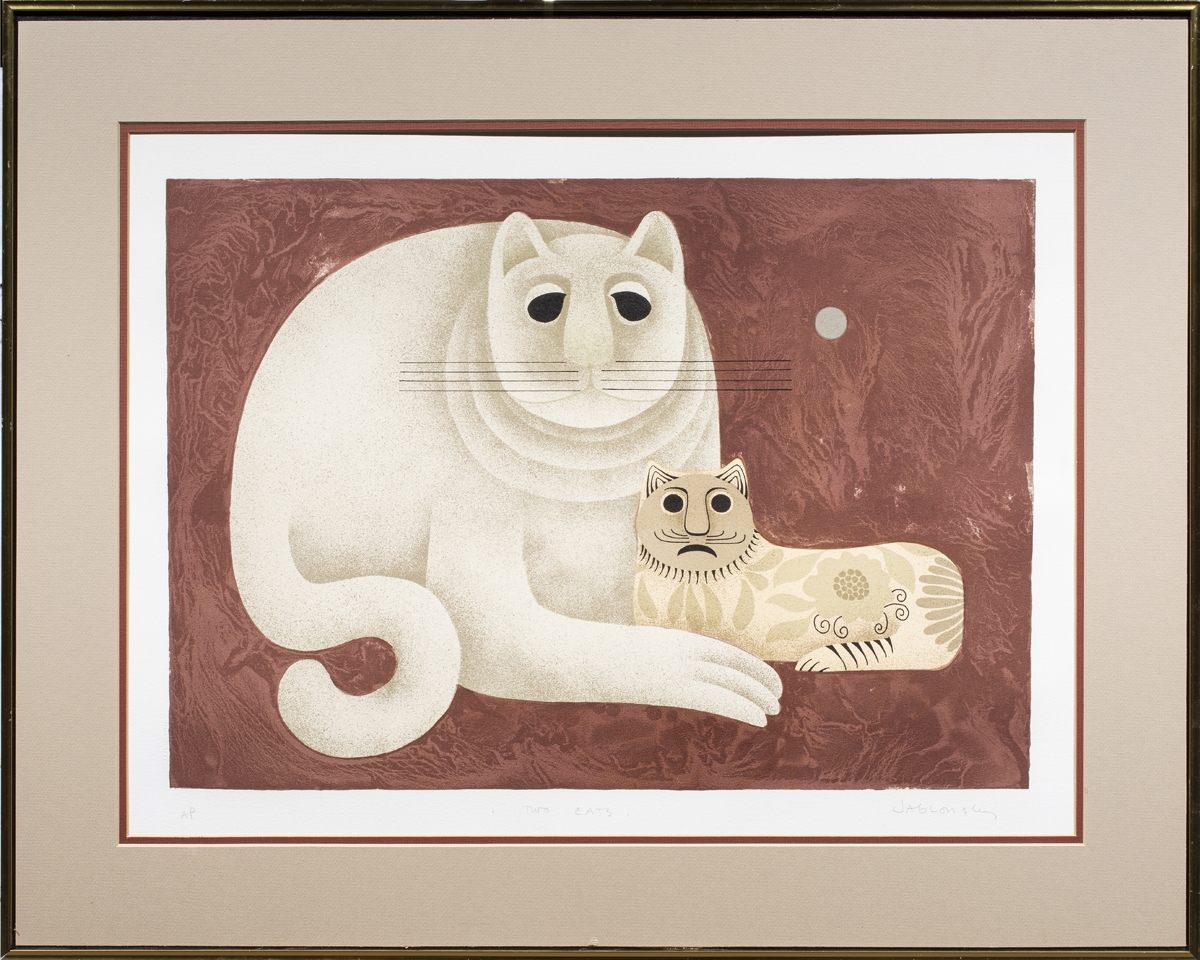 Carol Jablonsky | Two Cats | MutualArt