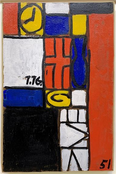 Francisco Matto | Constructivo en colores primarios (1951) | MutualArt