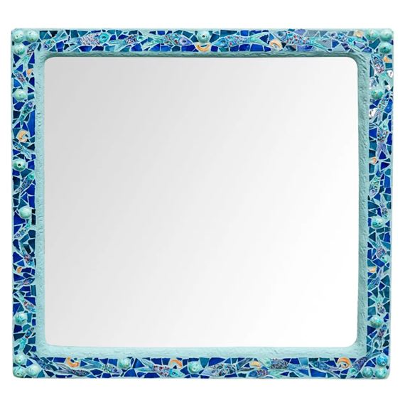 Carlos Alves | Aquatic Mosaic Wall Mirror | MutualArt