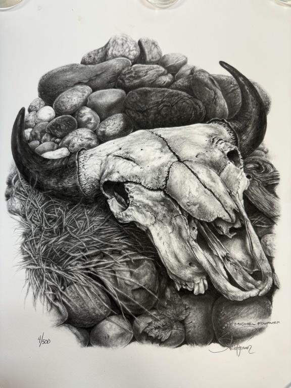 Fournier | MICHEL FOURNIER NUMBERED EDITION RCMP BISON SKULL | MutualArt