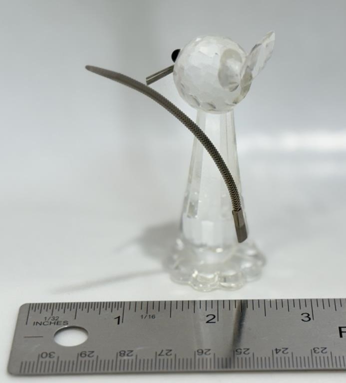 Swarovski | GREAT LARGE SWAROVSKI CRYSTAL CAT FIGURINE | MutualArt