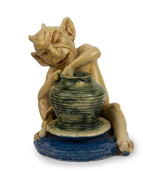 Marguerite Mahood | Devil statue | MutualArt