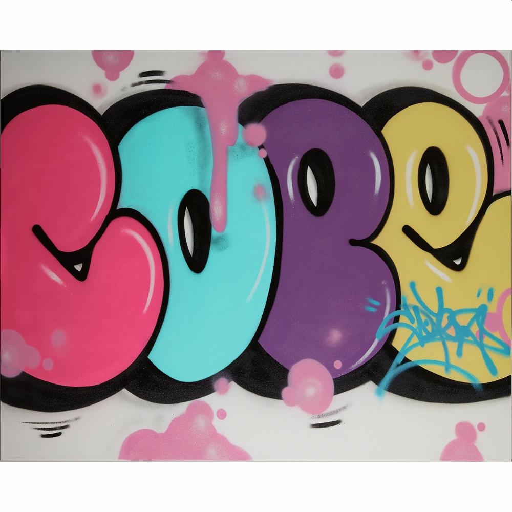 Cope2 | Peinture aérosol sur toile (2019) | MutualArt