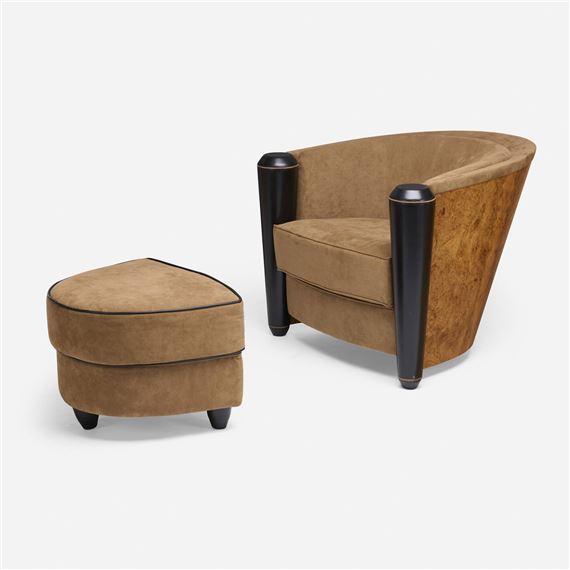 Adam Tihany | Marnie club chair and ottoman (Circa 1985) | MutualArt