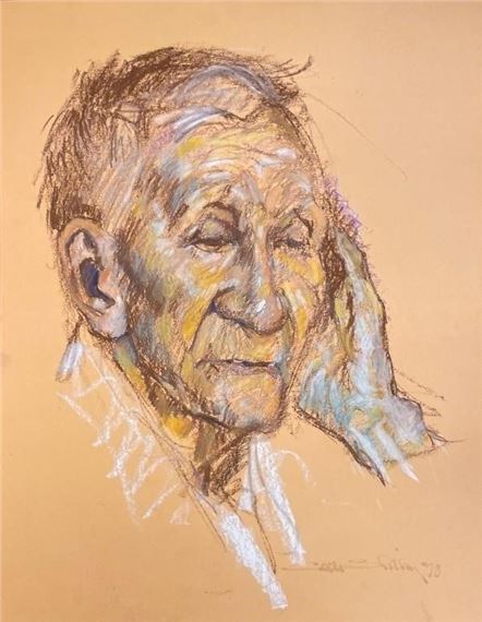 Arthur Shilling | Untitled (Portrait of Old Mike) (1978) | MutualArt