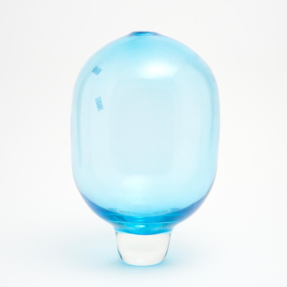 Philip Stokes | A BLUE BULBOUS GLASS SCULPTURE BY PHILIP STOKES | MutualArt