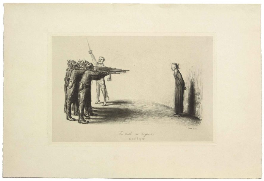 Jean Veber | Jean VEBER: Le Curé de MOYENVIC (MOSELLE), August 4, 1914 ...