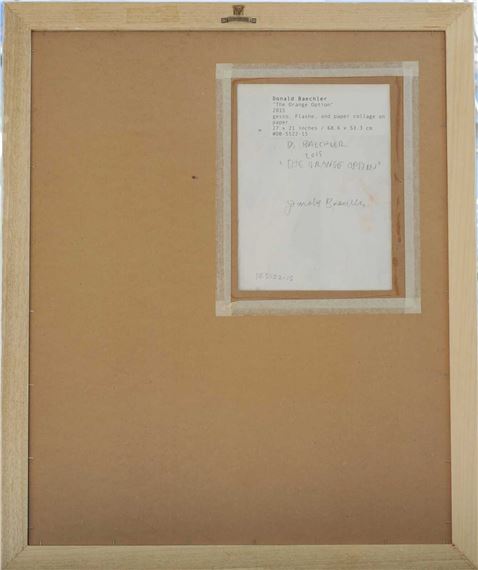 Donald Baechler | THE ORANGE OPTION (2015) | MutualArt