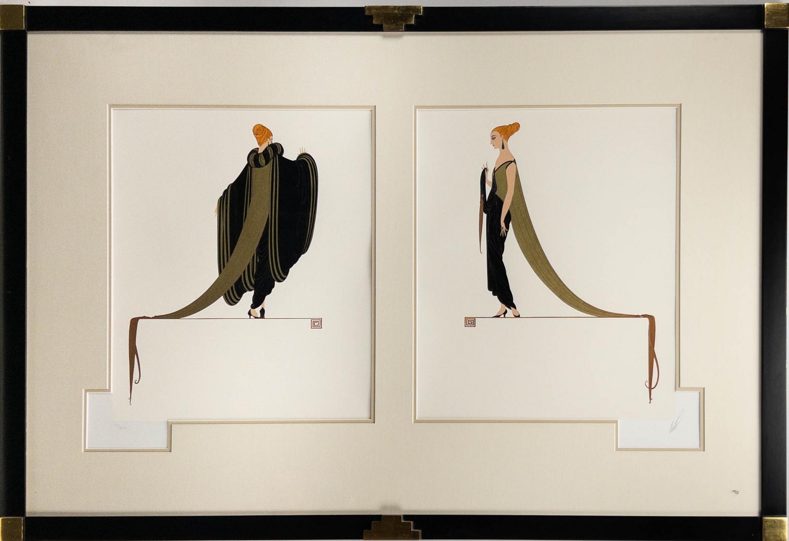 Erté | ALPHABET SUITE, LETTER M | MutualArt