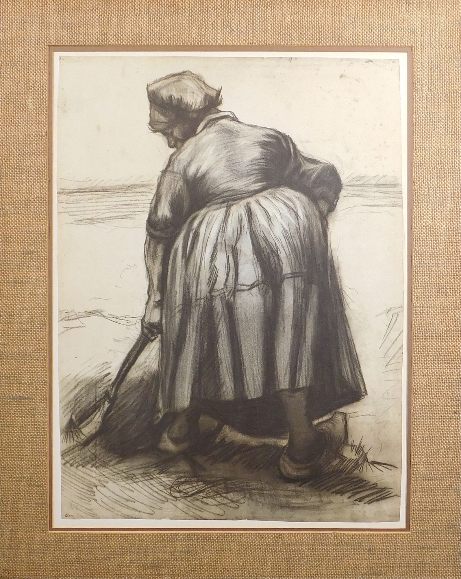 Vincent Van Gogh | Peasant Woman Digging | MutualArt