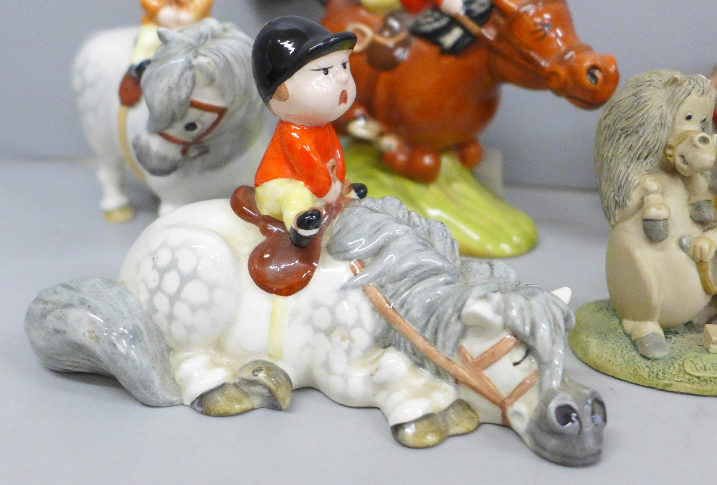 Norman Thelwell | Three Beswick Norman Thelwell ponies | MutualArt