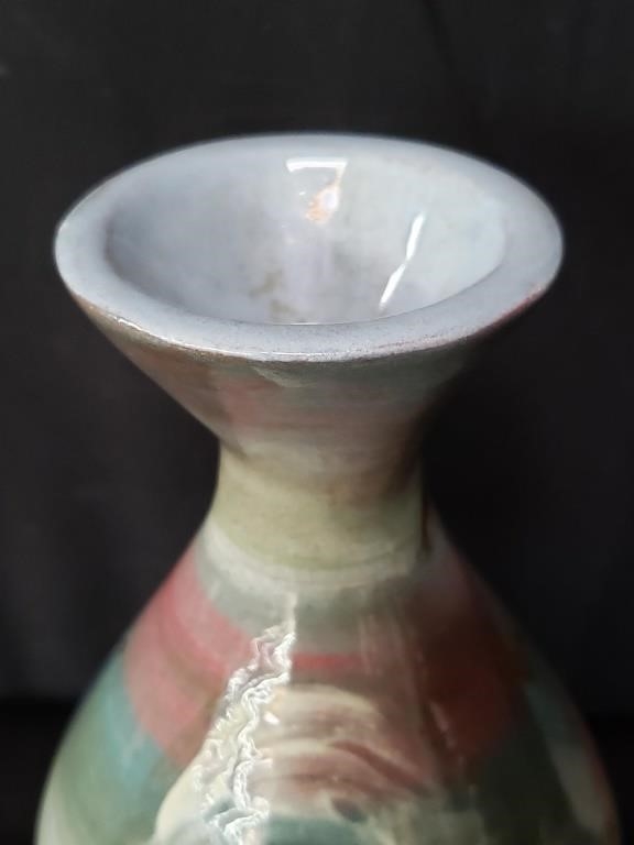 Polia Pillin | Polia Pillin hand-painted ceramic vase | MutualArt