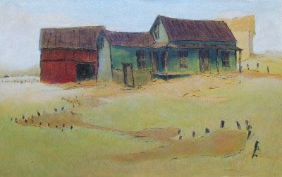 Andy Newman | House and Barns Island Brook | MutualArt