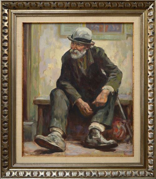 Adam Sheriff-Scott | Adam Sherriff Scott ARC (1887-1980), Homme assis ...