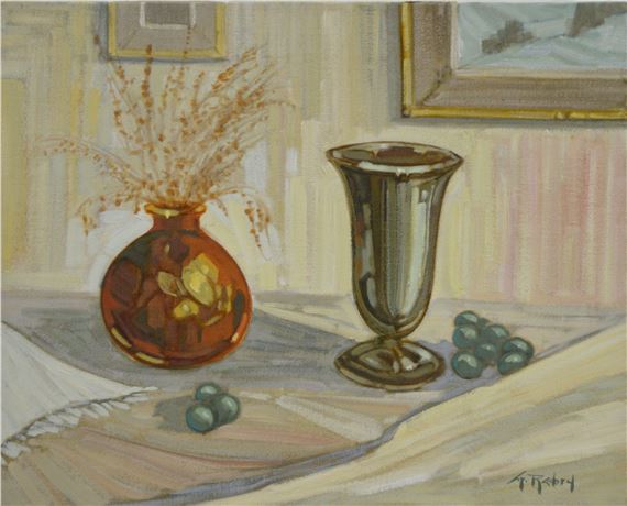Gaston Rebry | Still life with grapes (1991) | MutualArt