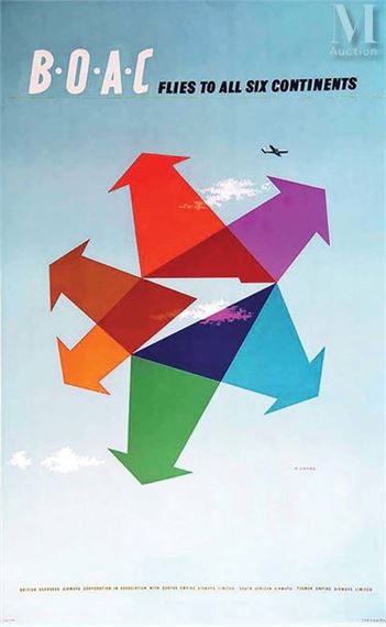 A. Games | Boac Flies to All Six Continents - Lot 837 (Circa 1950 ...