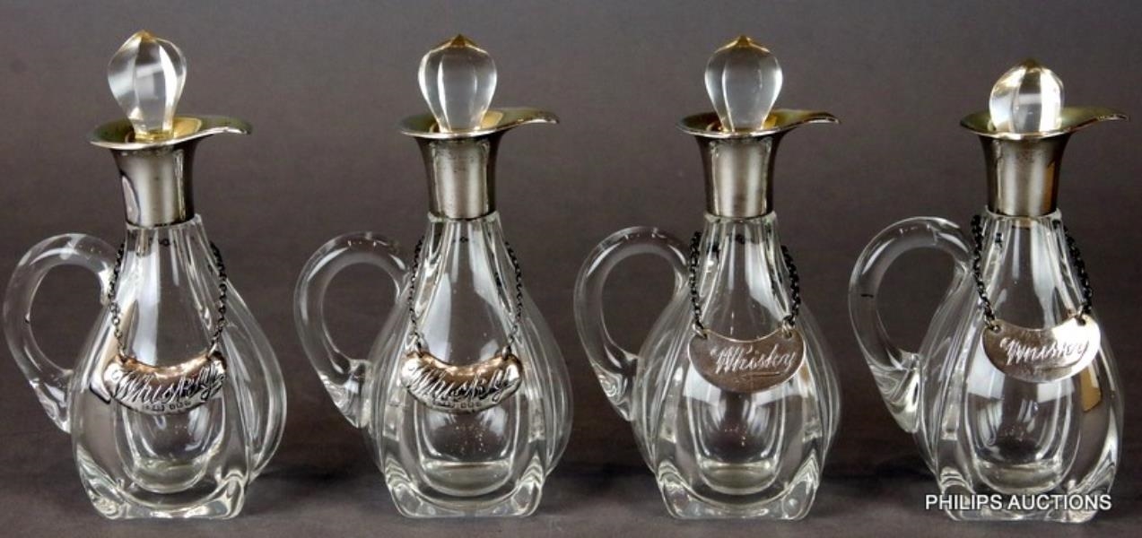 Donald Hamilton Fraser | A SET OF FOUR WHISKY NOGGINS WITH GEORGE V ...