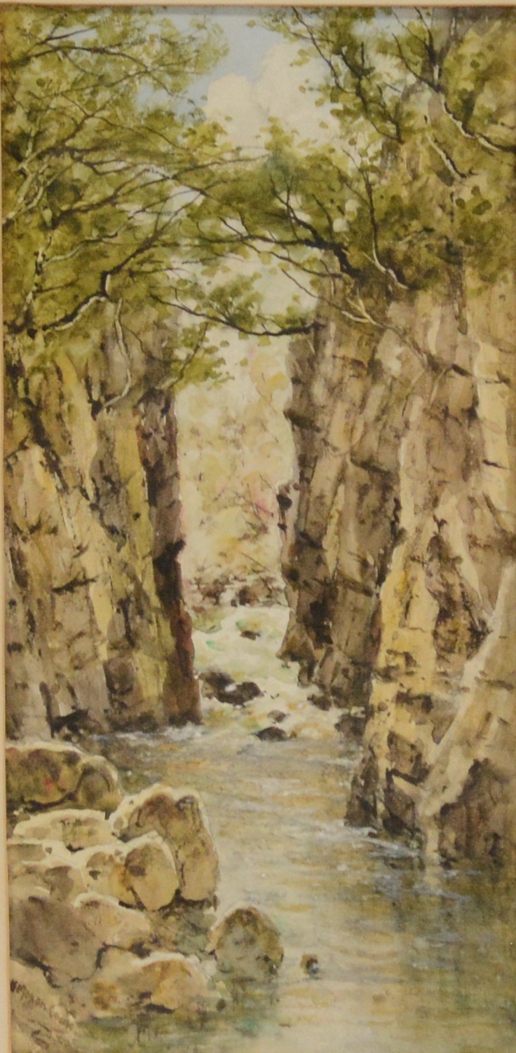 Herbert Moxon Cook | two landscape watercolours | MutualArt