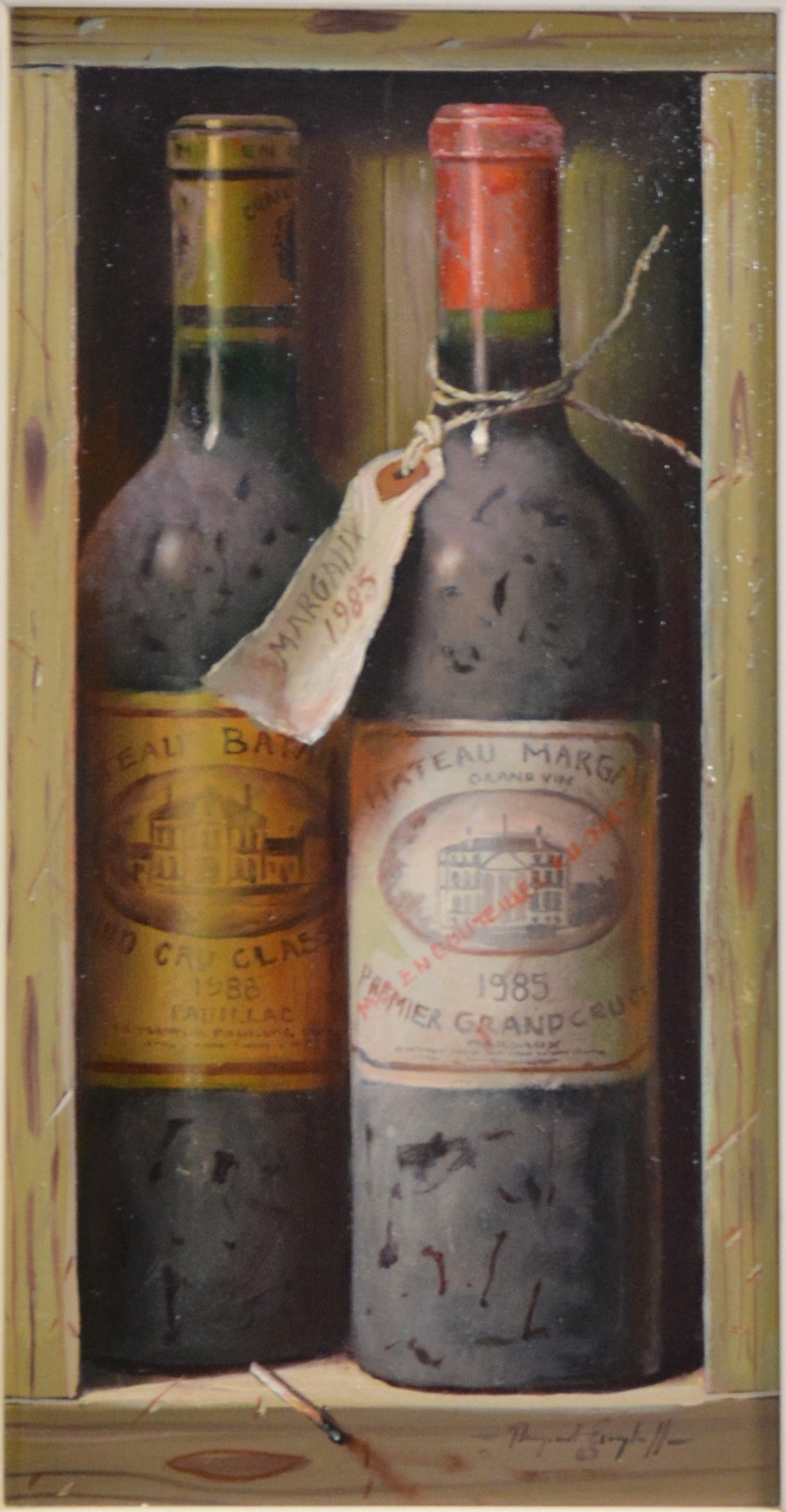 Raymond Campbell | Still life of wine, fruit and cheese | MutualArt