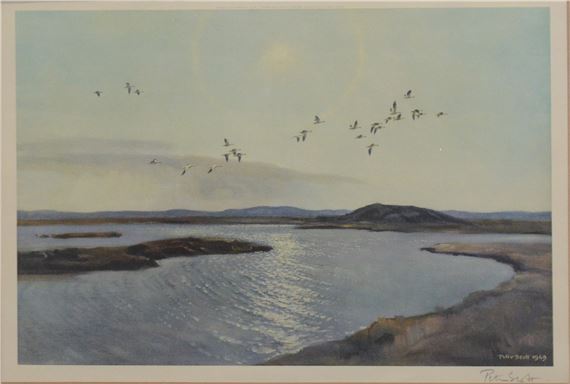 Graham Ison | Geese in flight | MutualArt