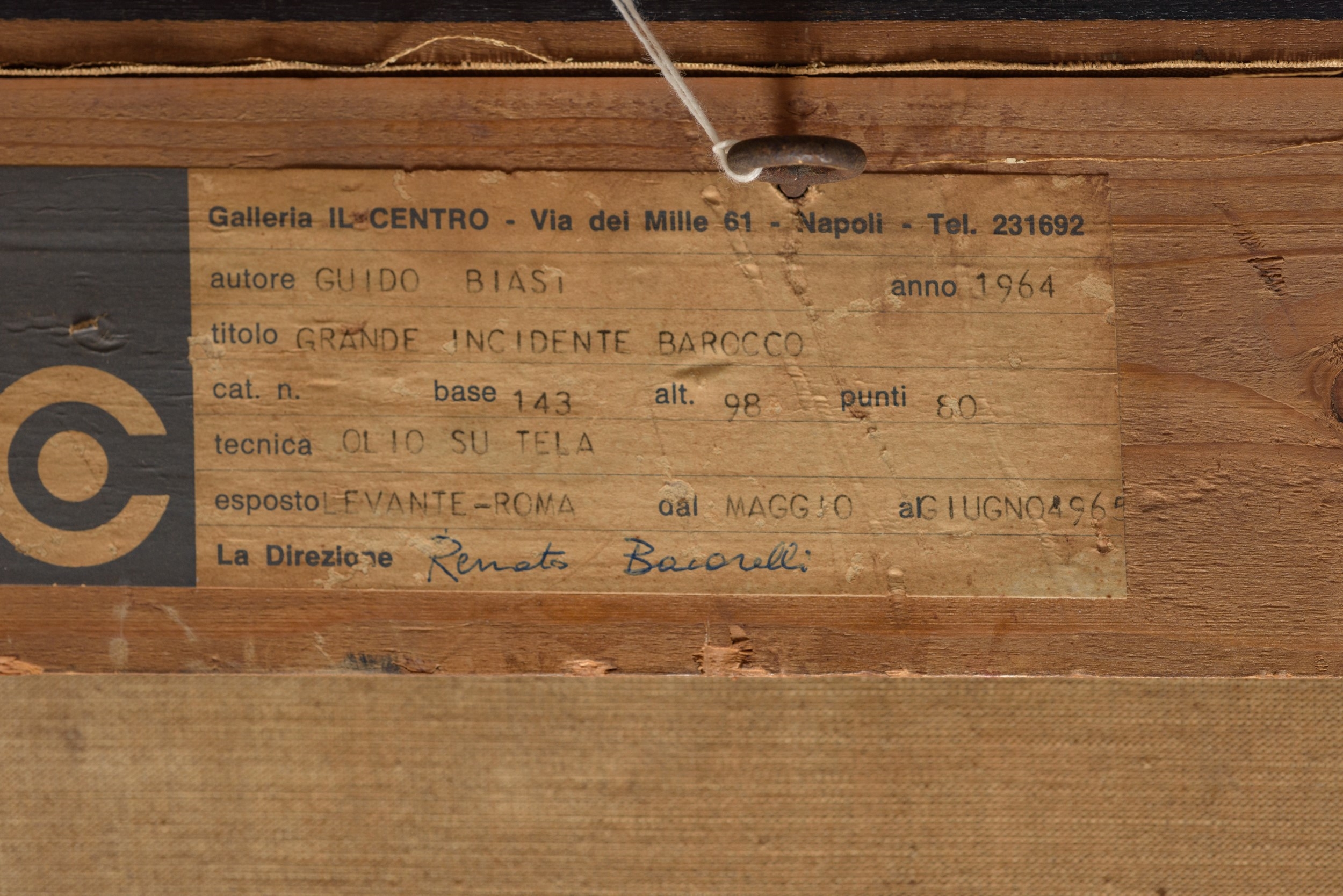 Guido Biasi | Grande incidente barocco, 1964 | MutualArt