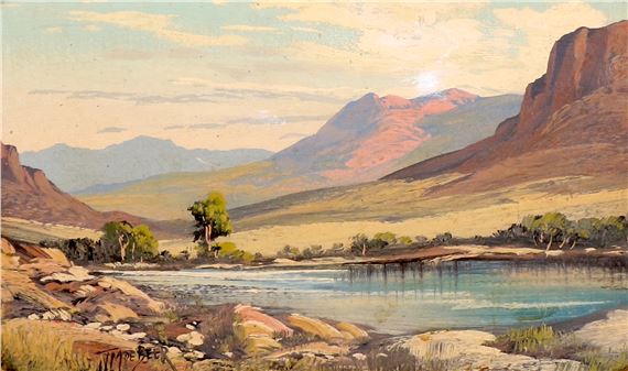 J. M. de Beer | MOUNTAINOUS LANDSCAPE | MutualArt