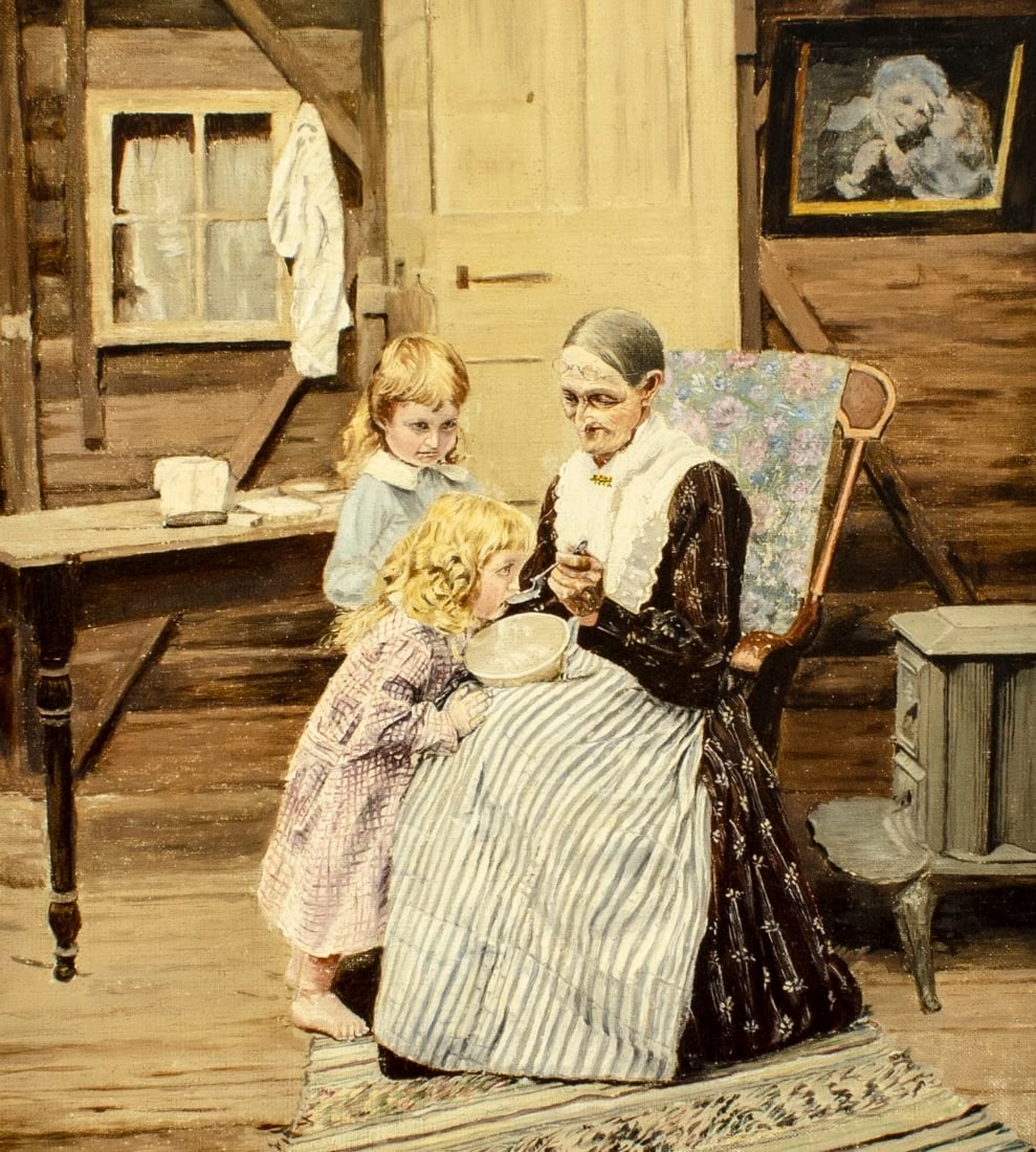 American School, 18th Century | Antique 19C American oil painting ...