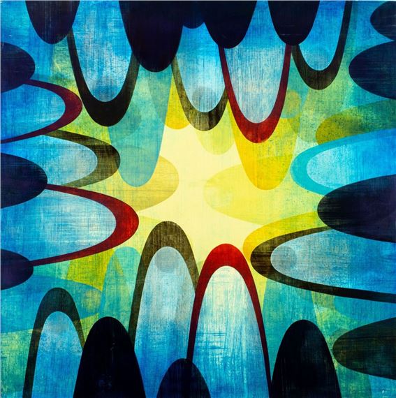 Paul Richard Aho | Paul Richard Aho (FL,WI,b 1954) acrylic painting ...