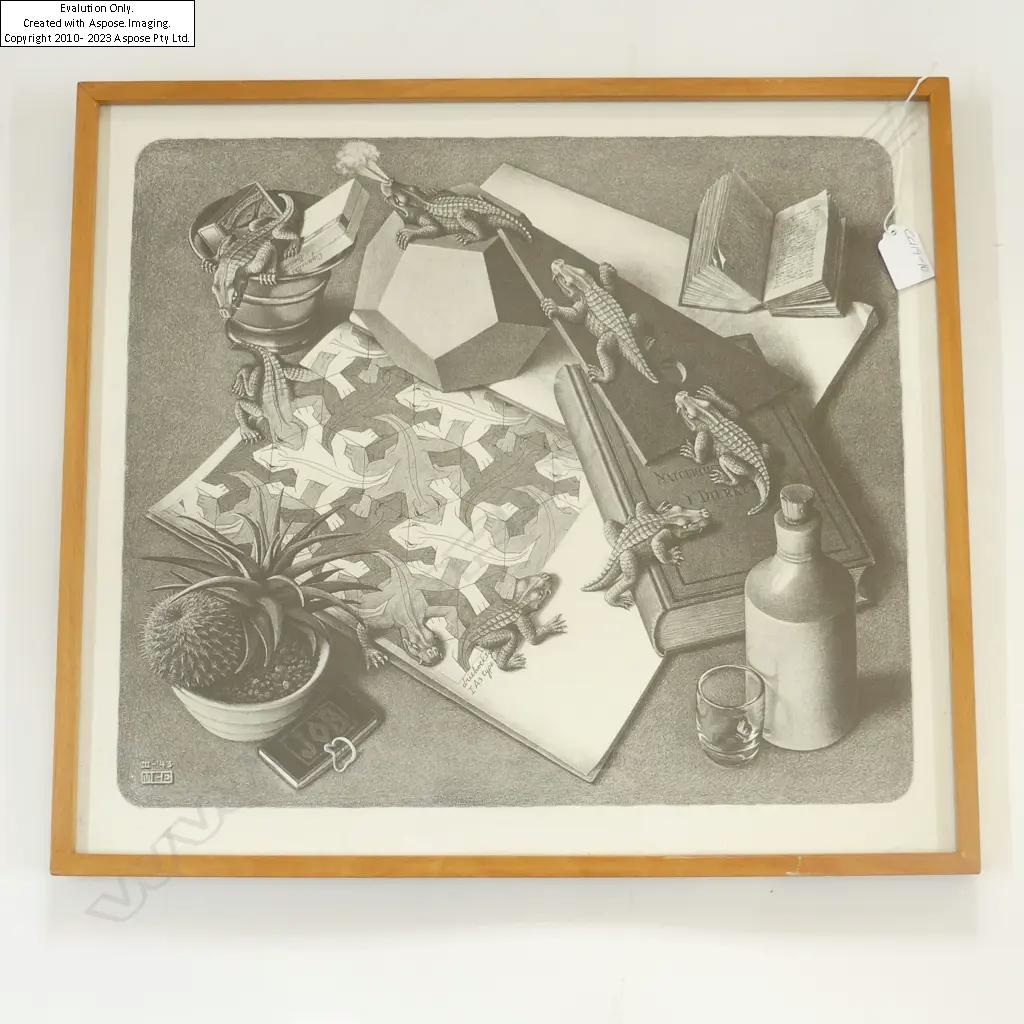 Maurits Cornelis Escher | Waterfall (1961) | MutualArt