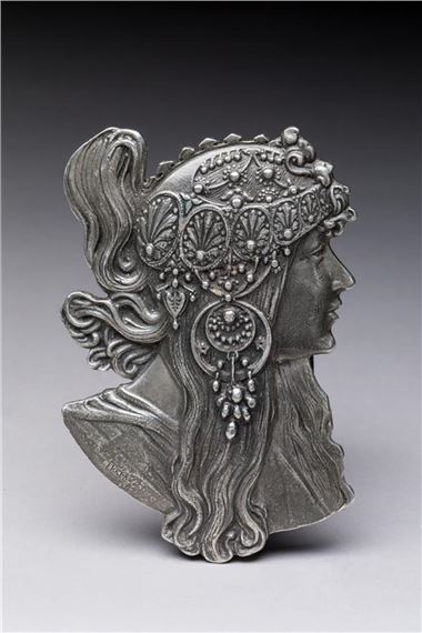 Alphonse Mucha | Alphonse Mucha (1860-1939) Tête byzantine Boucle de ...