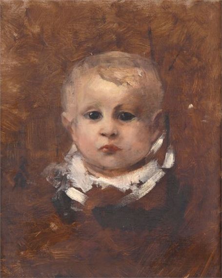 Léon Comerre | Léon François COMERRE (1850-1916) Portrait of a child ...