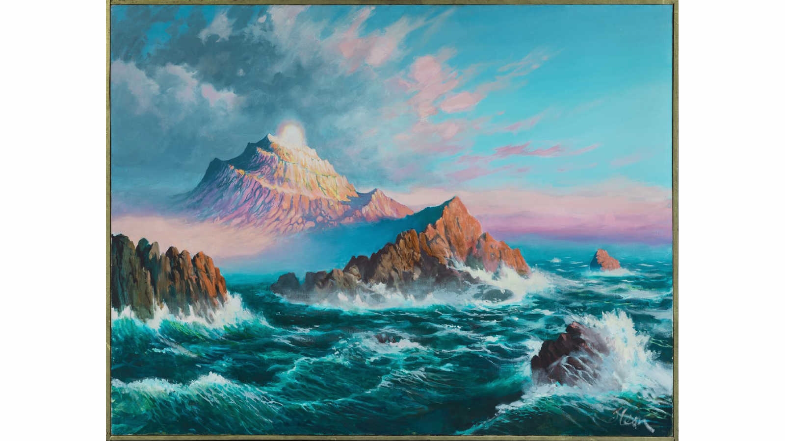 Jim Leon | Jim LEON (1938-2002). Ile secrète de Mananan McLir . Huile ...