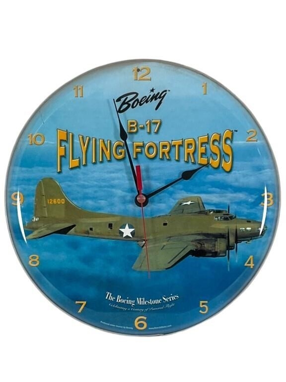 Flying Fortress | Boeing B-17 Flying Fortress Bomber Wall Clock | MutualArt