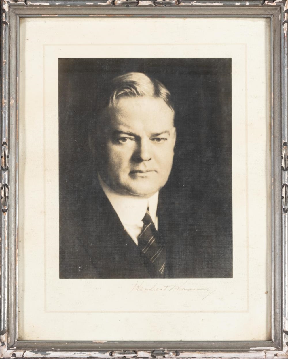 HERBERT HOOVER | PRESIDENT HERBERT HOOVER AUTOGRAPHED PHOTO (1940s ...