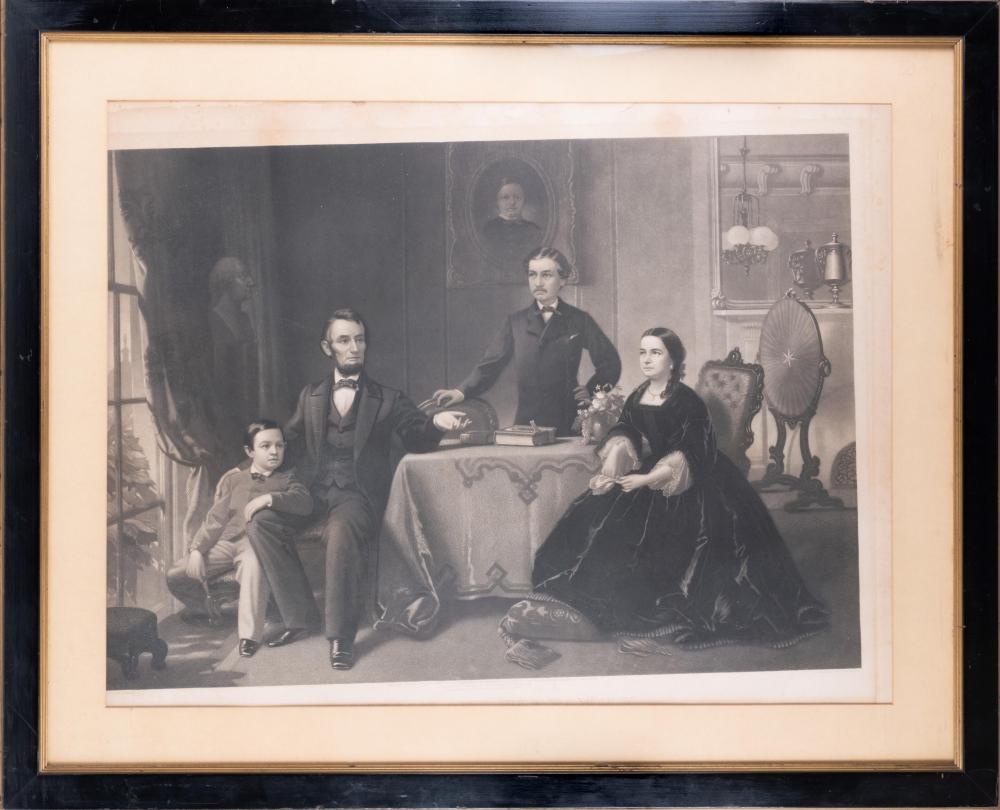Samuel Bell Waugh | LINCOLN AND HIS FAMILY, 1866 (1866) | MutualArt