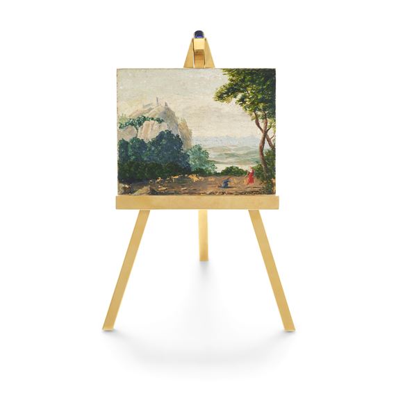 Fulco Verdura | Landscape with Two Figures | MutualArt