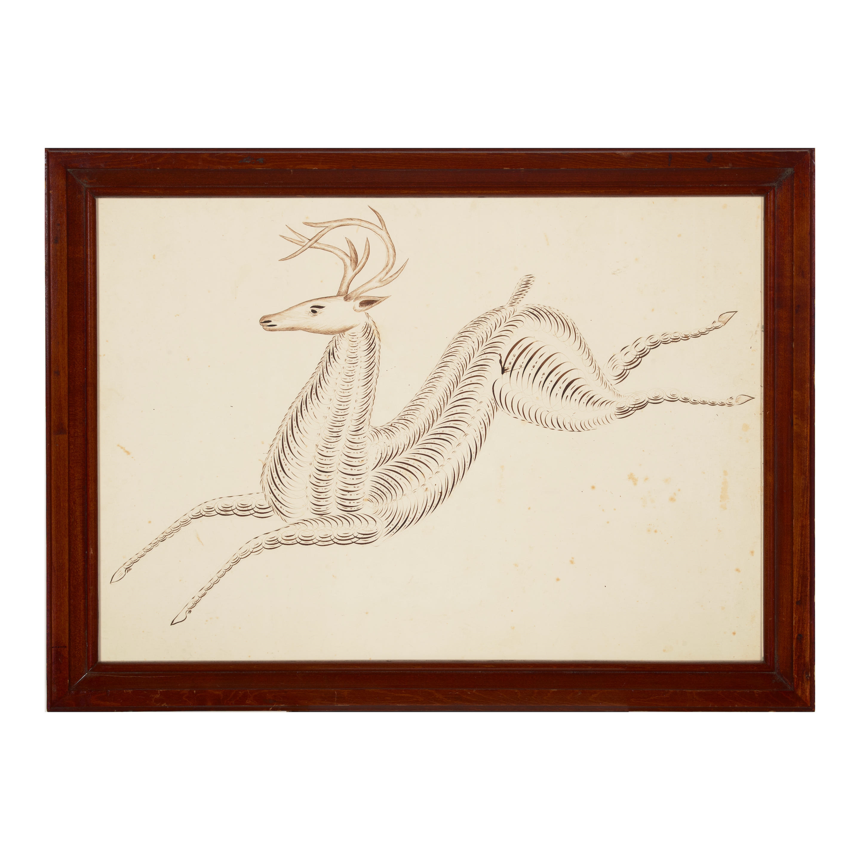American School, 18th Century | Spencerian Calligraphy of a Bounding ...